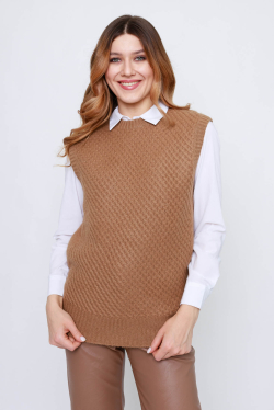 Женский жилет из верблюжьего пуха Сафо купить с быстрой доставкой ...